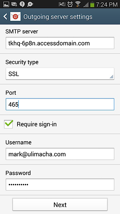 Setting Up your Email on your Android | markkoh.com